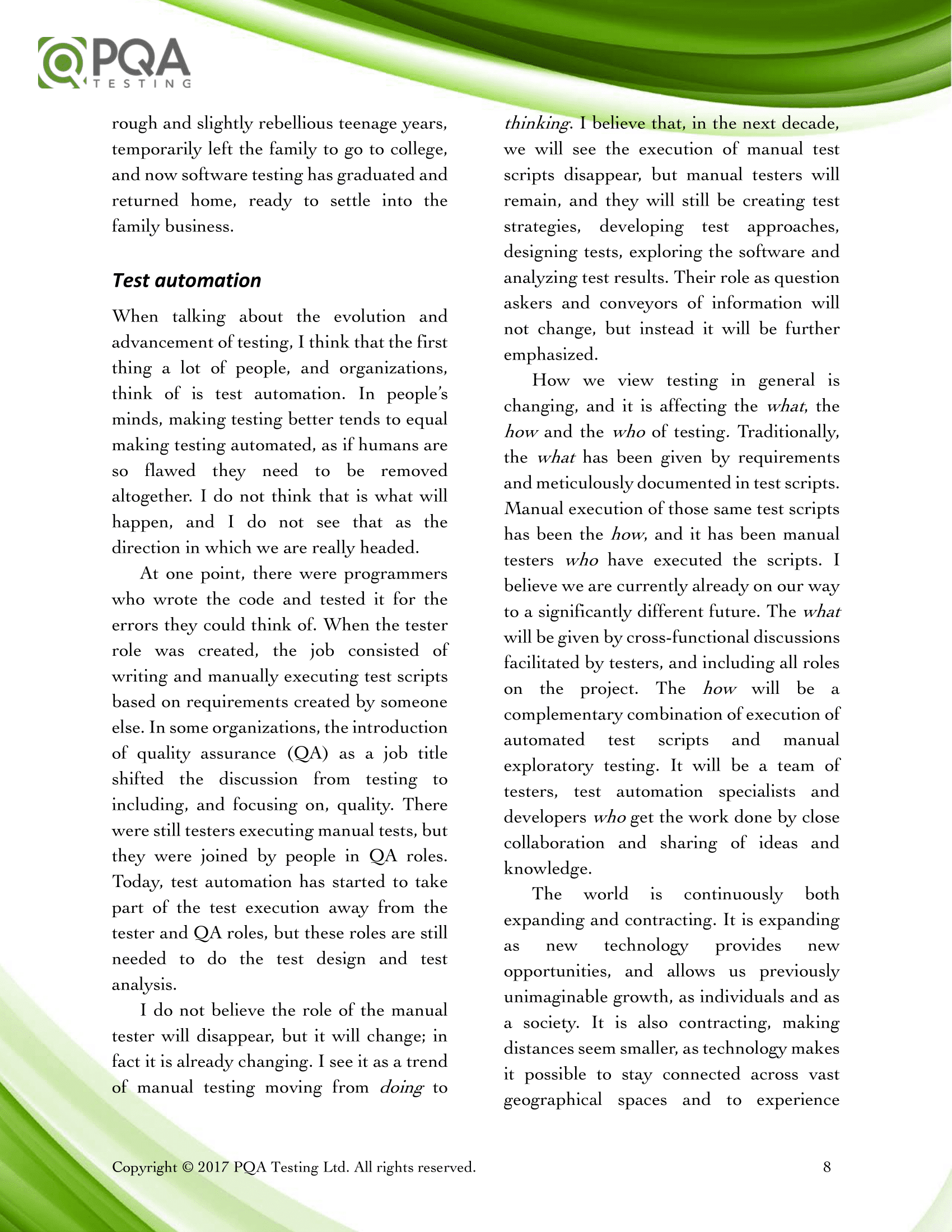 The Future of Testing | PLATO | test smarter & deliver faster